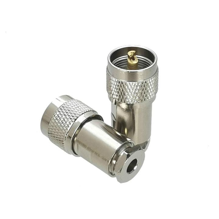 1Pcs UHF PL259 Male PLUG clamp RG8 LMR400 / RG5 RG6 / RG8X LMR240 / RG58 RG142 LMR195 RF Coaxial ...
