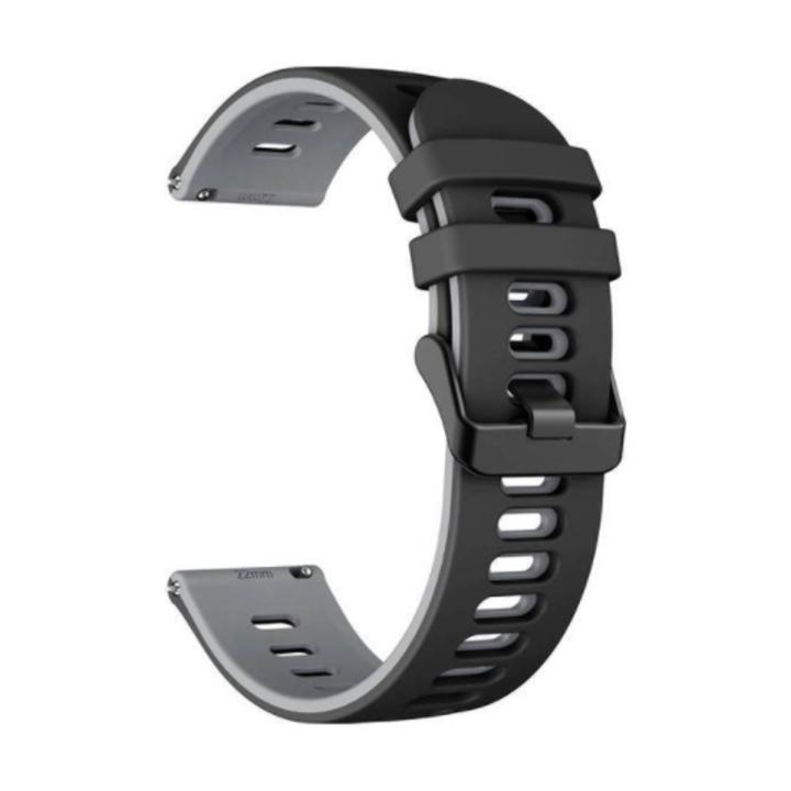 20mm Soft Silicone Dual Colour Strap For SmartWatch | Daraz.com.bd