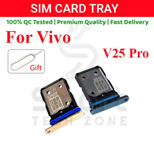 Vivo V25 Pro Sim Tray Micro SD Card Slot with Sim Ejector Pin ...