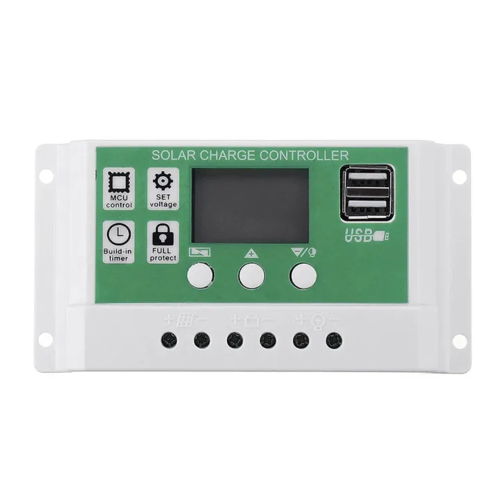 20A 12V/24V Solar Charge Controller PWM Battery Charger PV Regulator ...