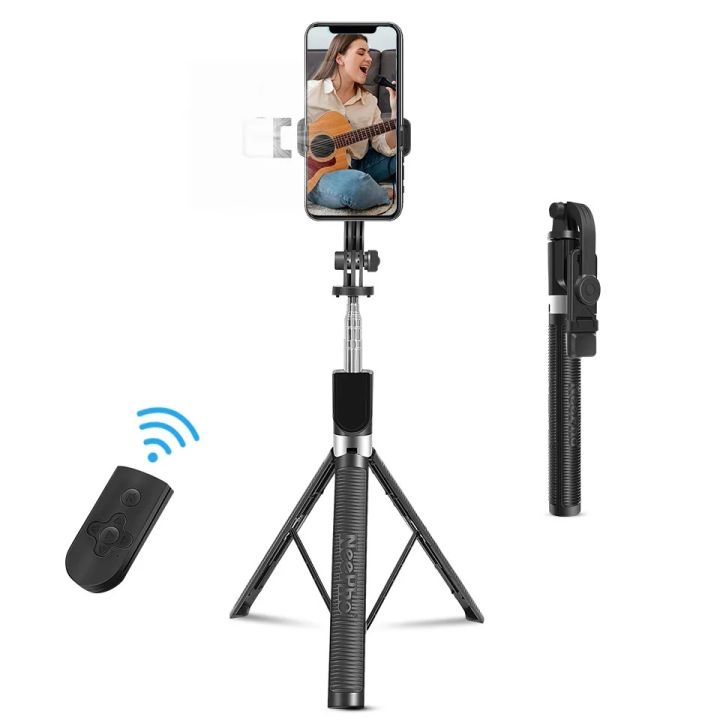 NeePho P170S Tripod 5.6 feet LED Light Selfie Stick Extendable with ...