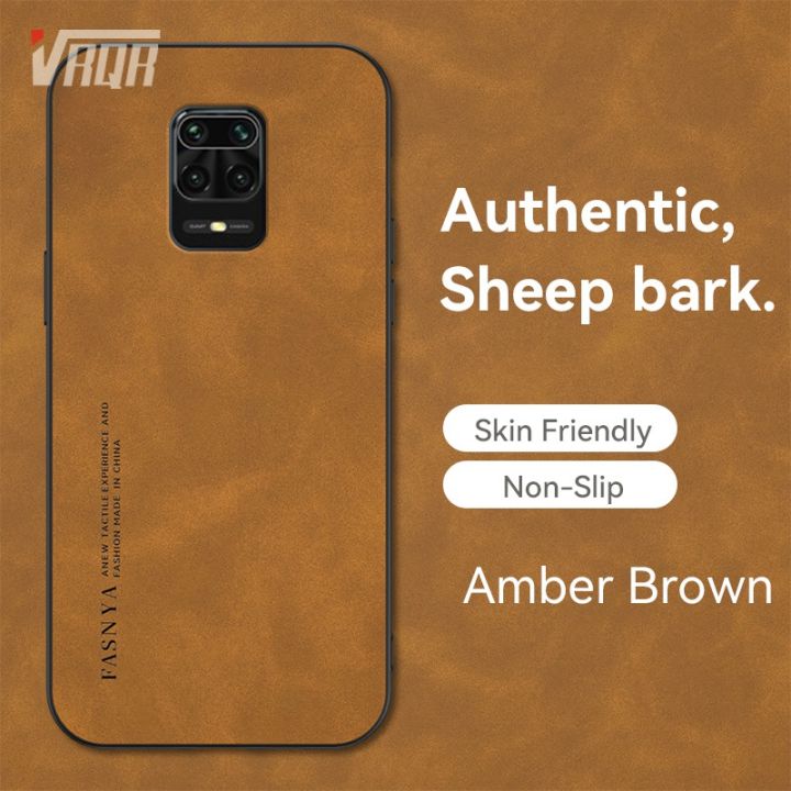VRQR PU Leather Case For Xiaomi Redmi Note 9 Pro Max Back Cover Anti ...