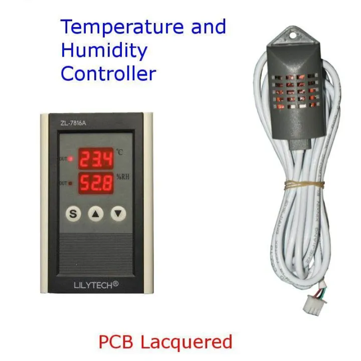ZL-7816A 12V Thermometer and Hygrometer Temperature & Humidity Meter ...