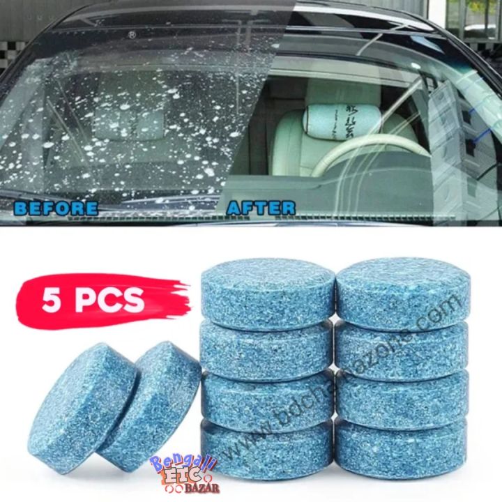 5 PCS PCS Car Windshield Glass Washer Cleaner Compact Effervescent ...