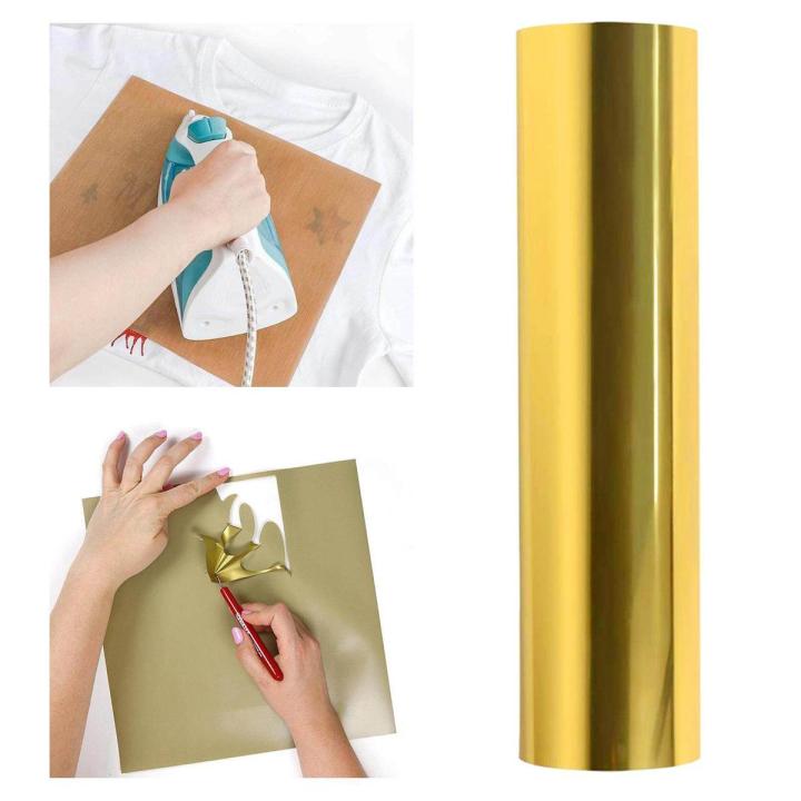 Heat Transfer Vinyl Roll Metallic Foil Film Press T-shirt Gold | Daraz ...