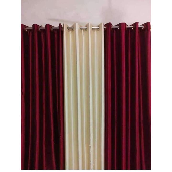 New Design one coloure curtain ( 1 colour 4 kuci porda ) | Daraz.com.bd