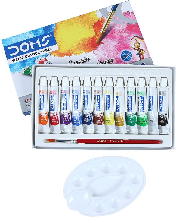 Doms Water Colour Paint 12 Color Tubes | Daraz.com.bd