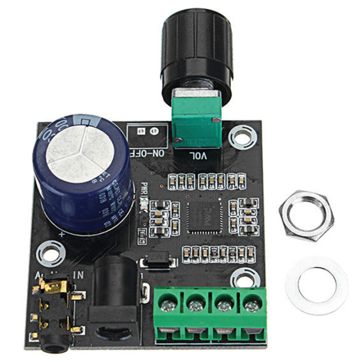 PAM8610 Dual Channel DC 12V HD Pure Digital Audio Stereo Amplifier ...