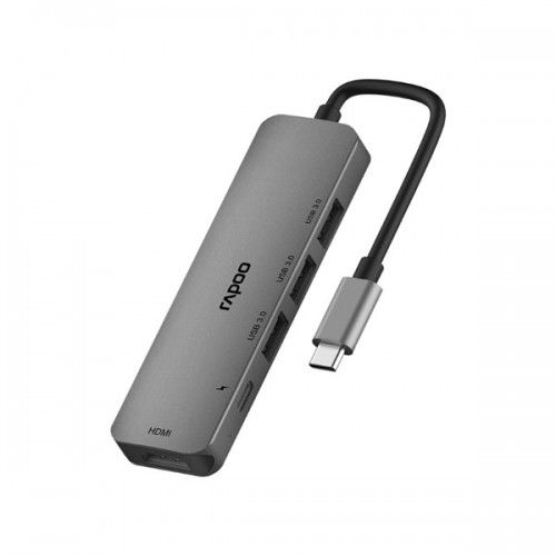 Rapoo XD100C Multifunction 5-in-1 USB Type-C Hub | Daraz.com.bd