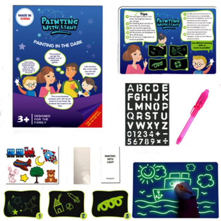 Children's Drawing Writing Board Luminous Fluorescent Board | Daraz.com.bd