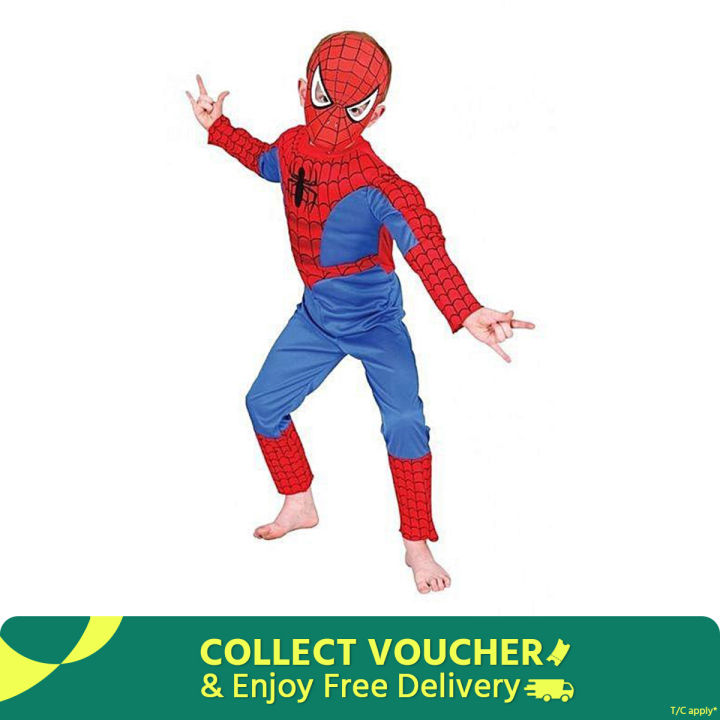 Spiderman Fancy Dress Costume Superhero Costume Kids Cartoon Fancy ...