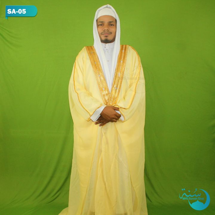 Gold Color Comfortable Imam Dress Aabakaba Thobe For Men || Arab ...