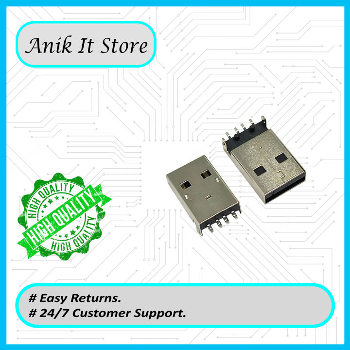USB Male Type A Connector USB 2.0 (5 Pcs) | Daraz.com.bd