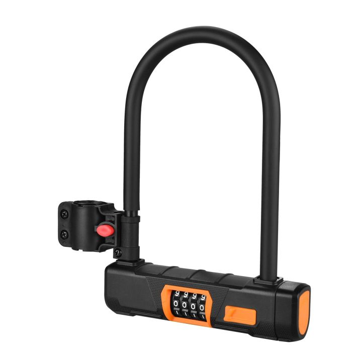 Bicycle U Lock Anti-theft Bike Password Lock Heavy Duty Combination U Lock Bike Lock Bike Safety ...
