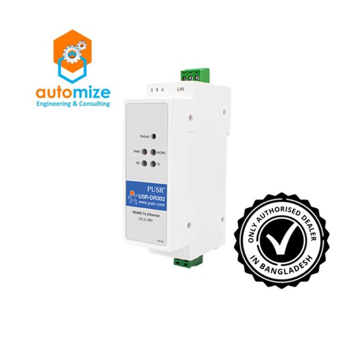 USR-DR302 DIN-Rail RS485 to Ethernet Converters | Daraz.com.bd USR-DR302 DIN-Rail RS485 to Ethernet Converters | Daraz.com.bd