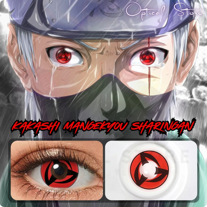 New Naruto Exclusive Kakashi Mangekyou Sharinghan Cosplay Eyes Contact ...