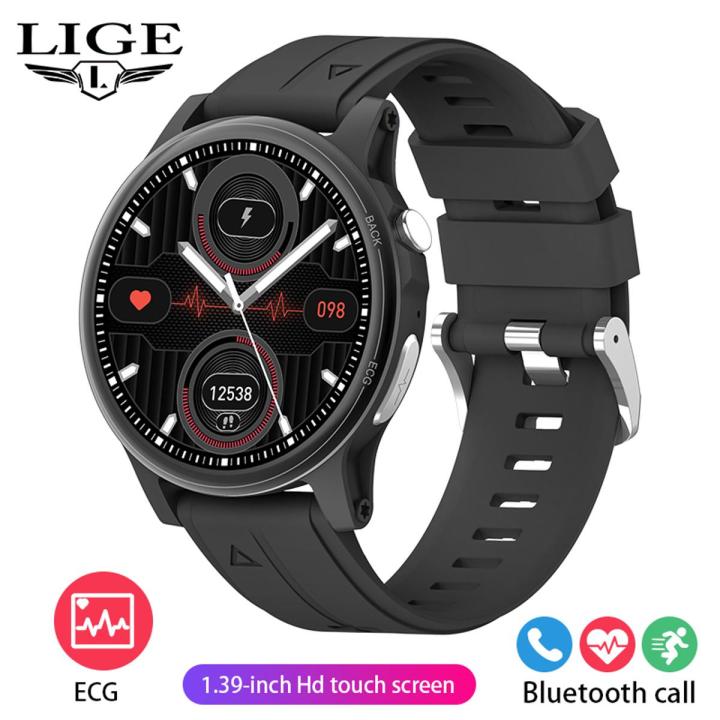 LIGE ECG Smart Watch Men Sports Fitnes Bluetooth Call Waterproof ...