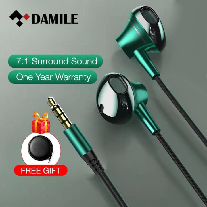 DAMILE BM10 Earphone Headset Heavy Bass Noise Cancelling HIFI Sound ...