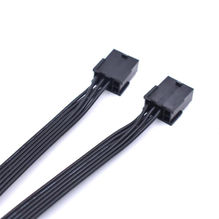 1Pcs Dual PCIe 8 Pin Female to Mini 12 Pin Male GPU Adapter Cable Black ...