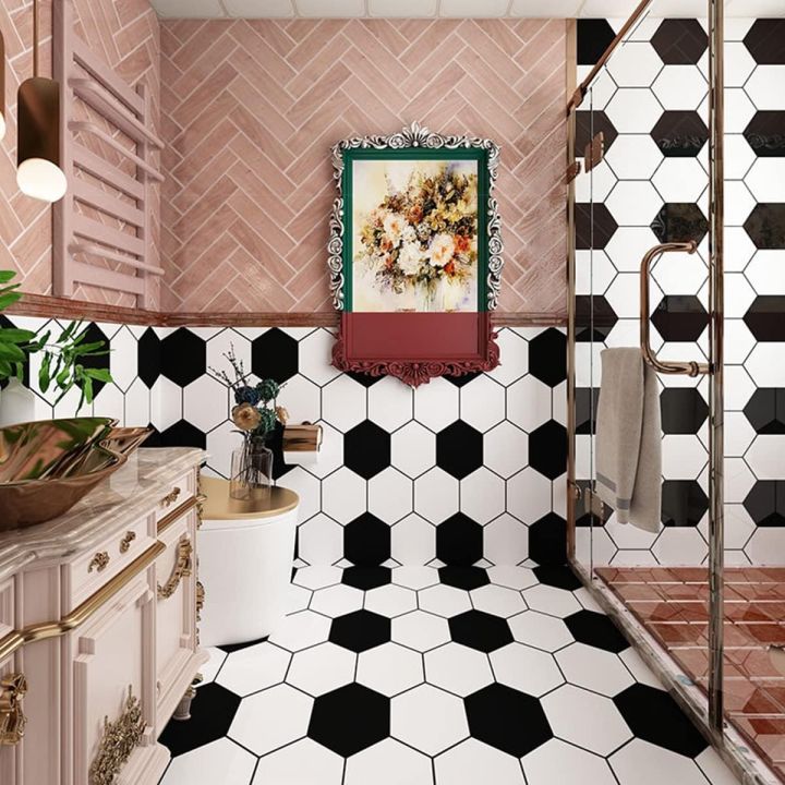 24" x 79" Floor Tile Stickers Peel and Stick, Self Adhesive Vinyl ...