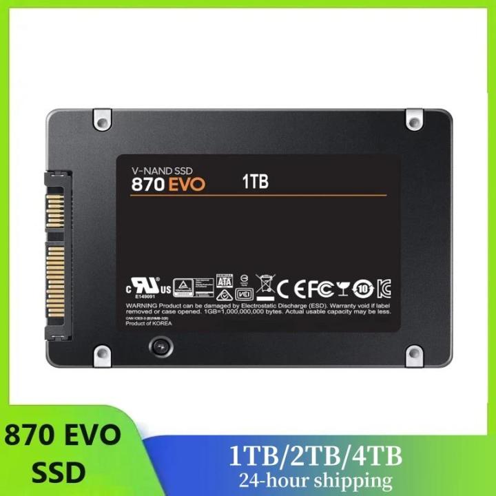 SSD 870 EVO SATA 3.0 4TB 2TB 1TB 2.5inch Solid State Driver Disk Gaming ...