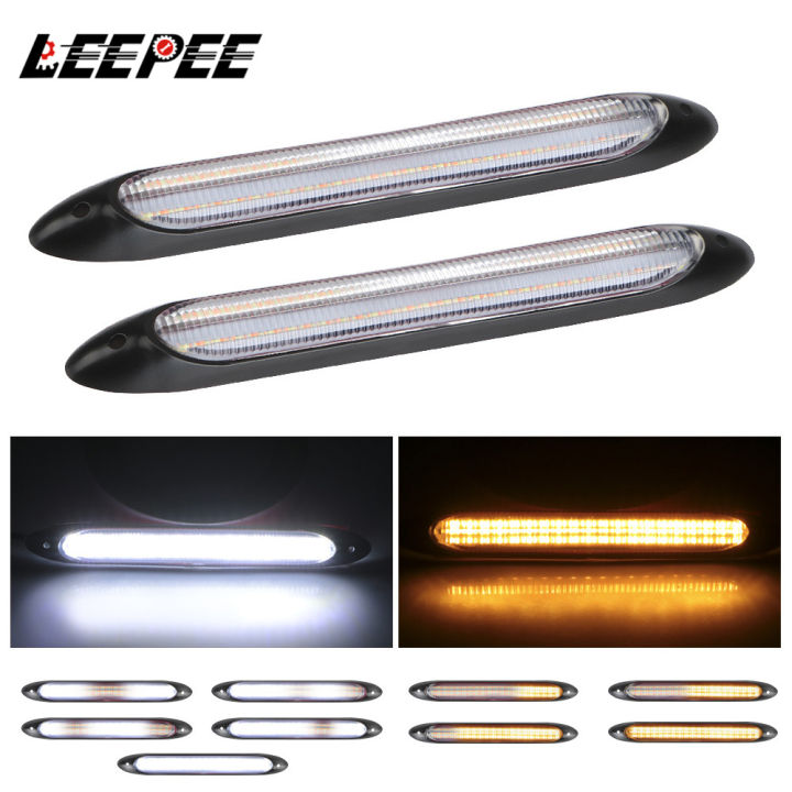 【Exclusive Online Deals】 12V Car DRL Lights Turn Signal Flashing LED ...