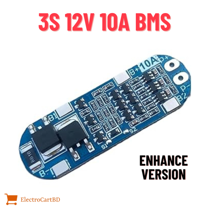 BMS 3S 10A 12.6V 3x18650 Lithium Battery Charger Protection Board Li ...