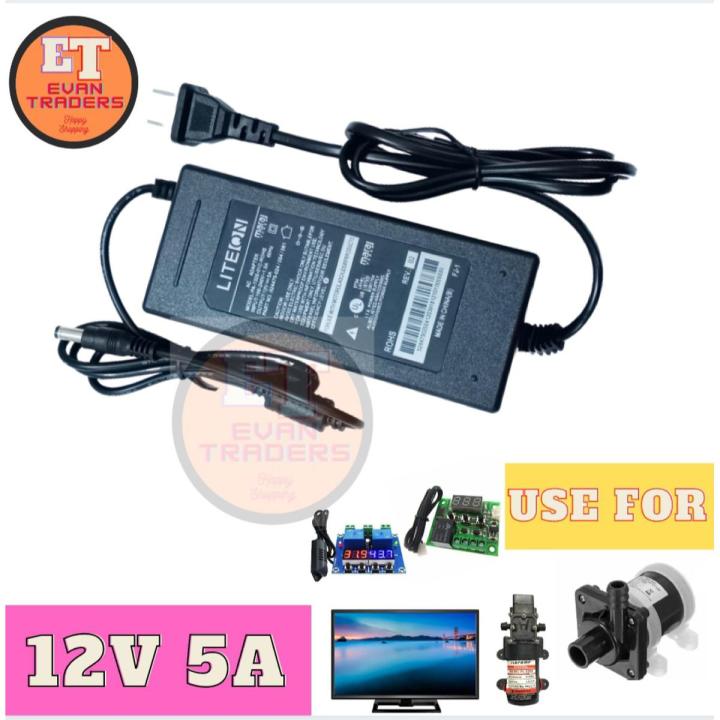 12V 5A Power Supply Adapter Liteon | Daraz.com.bd