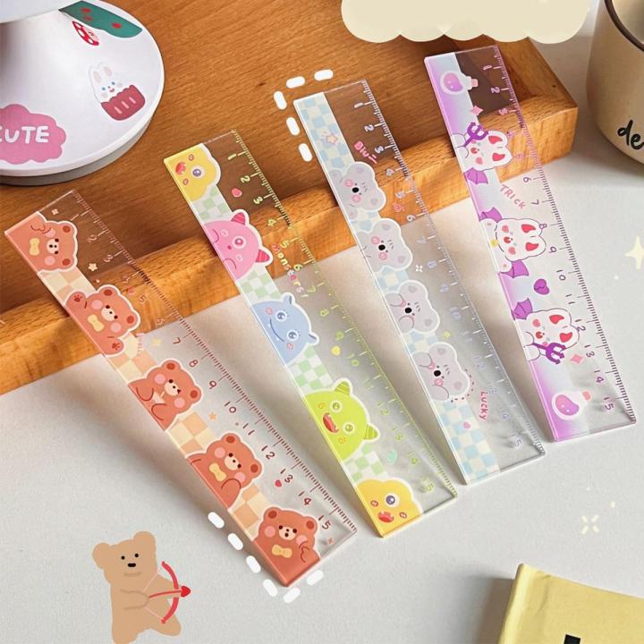 Multifunction Drawing Measuring Tools Cartoon Bear rabbit Pattern ...