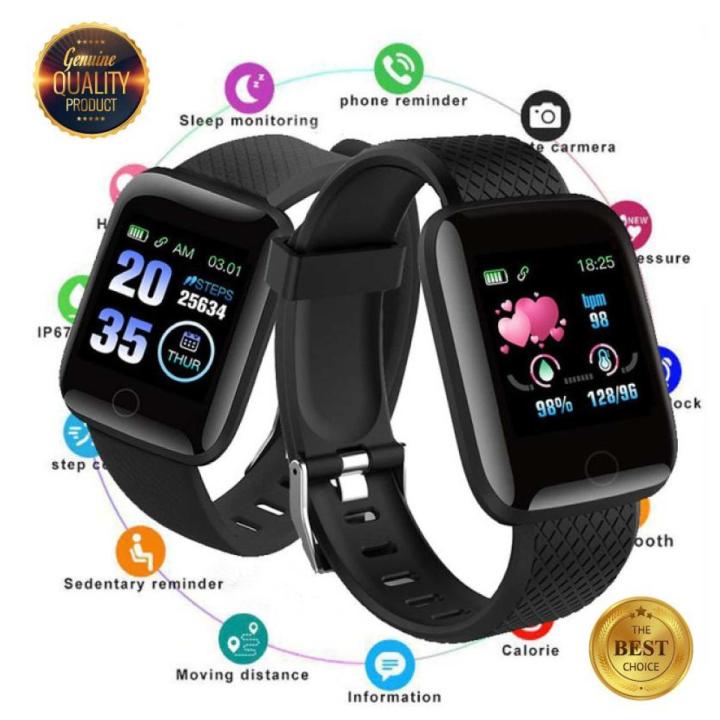 116 Plus Smart Watches Smart Heart Rate Watch Men Women Sports Watches ...