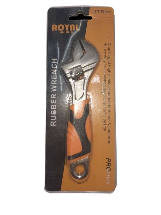 6 Inch Royal Sly Adjustable Rubber grip Wrench Freed | Daraz.com.bd