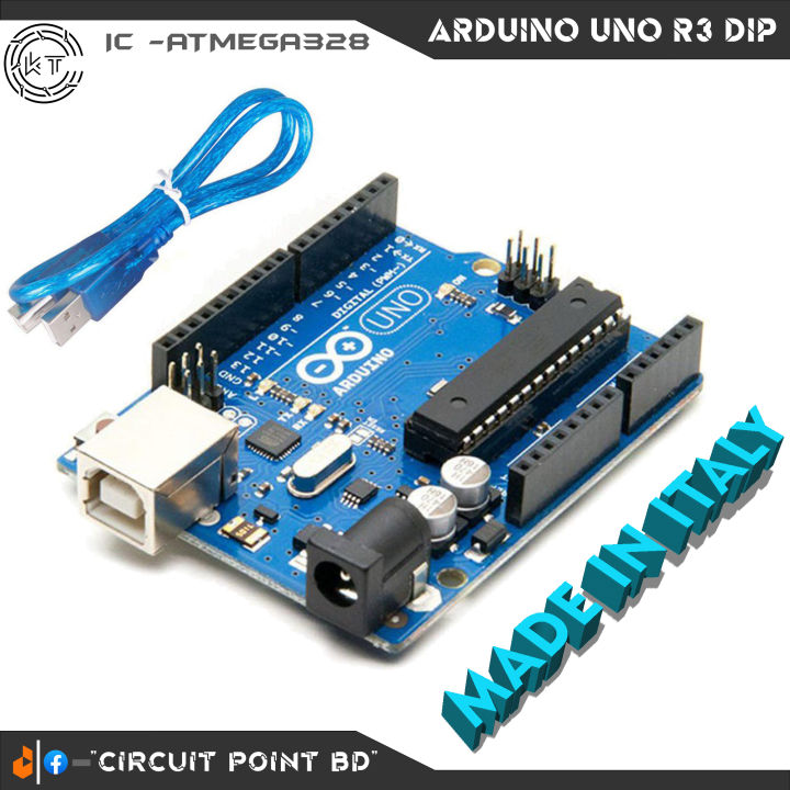 Arduino UNO R3 - MADE IN ITALY (DIP) Development board With USB cable ...