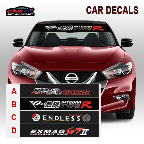 Type R Car Universal Windshield reflective sticker Sport Windshield ...