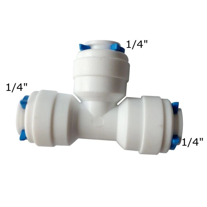 T Quick Connector Tee Fitting RO Water Purifier Reverse Osmosis System ...