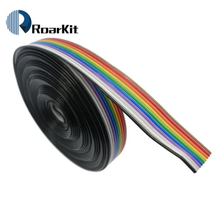 【3C VictoryEagle】meter Spacing Pitch10 10P Color Rainbow Ribbon Cable ...
