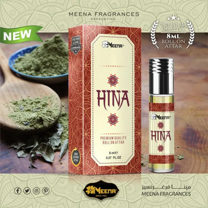 HINA-Premium Quality Roll On Attar-8ML-Made In India | Daraz.com.bd