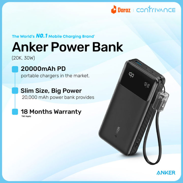 Anker Powercore Power Bank 20000mAh (30W) | Daraz.com.bd
