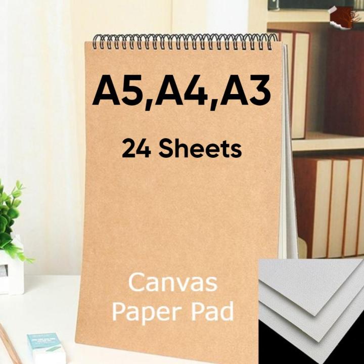Premium Quality Canvas Pad for Acrylic Water and Oil color A5 / A4 / A3 ...