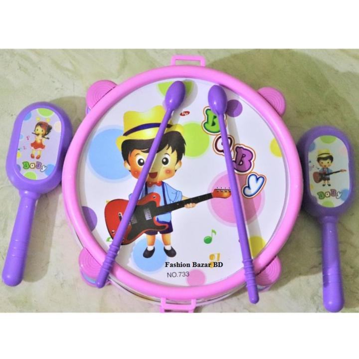 Baby Drum Set Dhol Toy For Kid-Chinese (Toys) | Daraz.com.bd