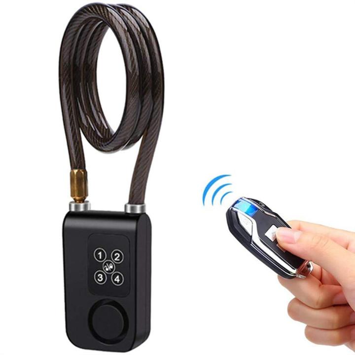 Wireless Remote Control Alarm Lock Anti-Theft Vibration Alarm Lock ...