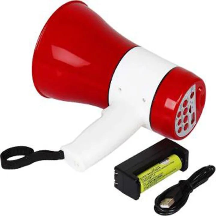 Hand Mike Handheld Lithium 619U Megaphone with USB, TF, Record,Siren ...