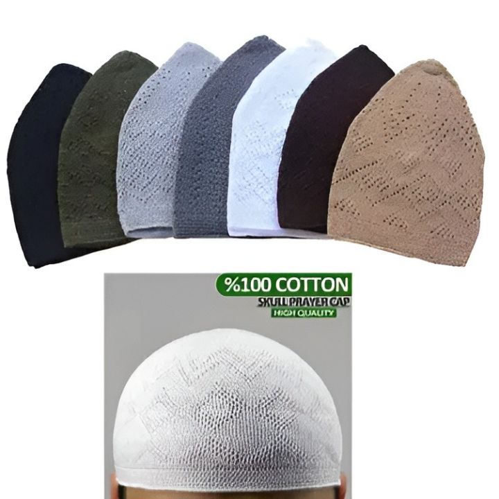 3 Piece Prayer Caps Namaz Tupi For Muslim | Daraz.com.bd