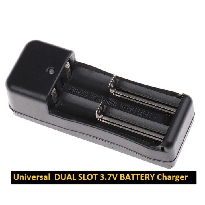 DUAL SLOT 3.7V BATTERY Charger Universal AC 220V To 3.7V Lithium ...