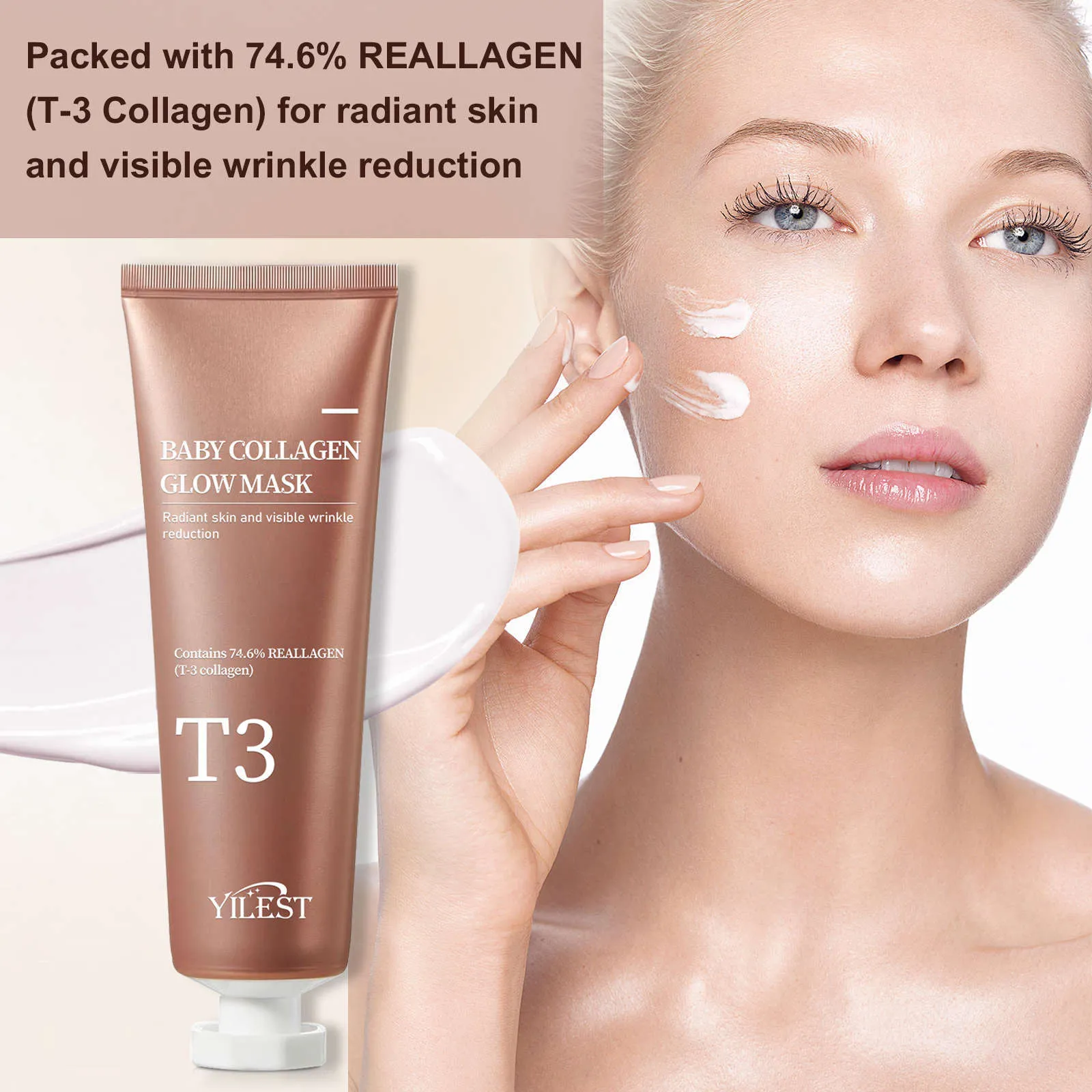 Baby Collagen Glow Mask - Korean Peel Off Mask Skincare Infused with ...