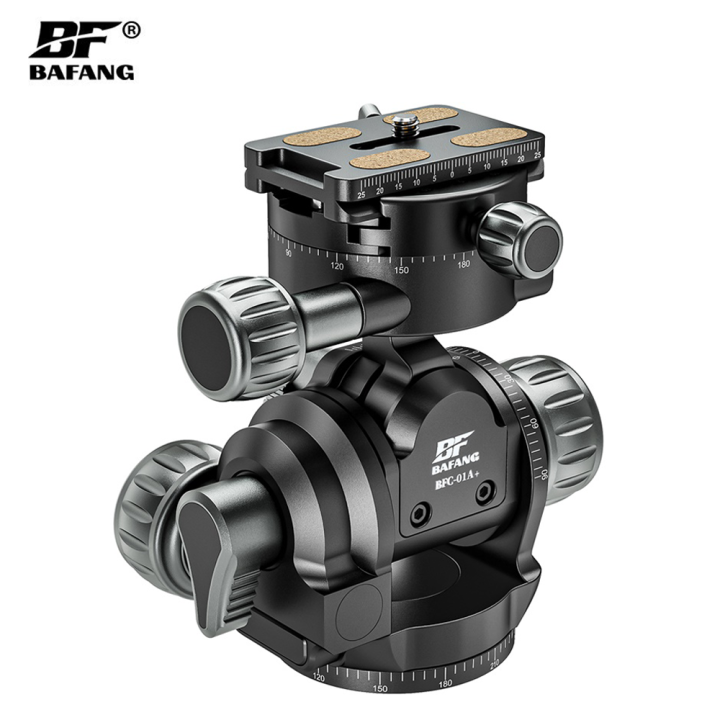 BAFANG Geared Tripod Head with Quick Release Plate Bubble Level 360º ...