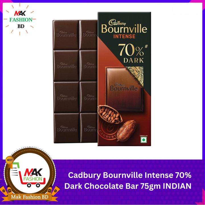 Cadbury Bournville Intense 70% Dark Chocolate Bar 75gm | Daraz.com.bd