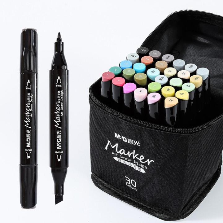 M&G Animation Color Marker 30 colors Set Double Tip Drawing Markers ...