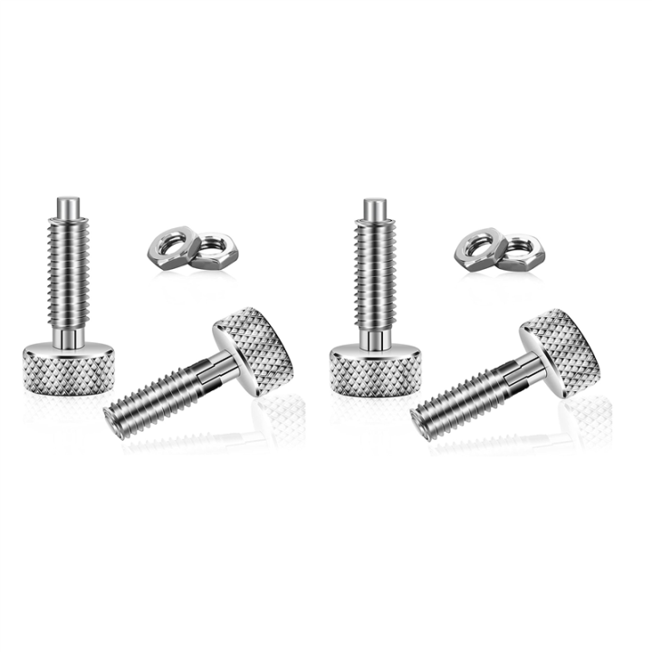 4 Pcs Hand Retractable Spring Plunger Stainless Steel Lock Out M6 Type ...