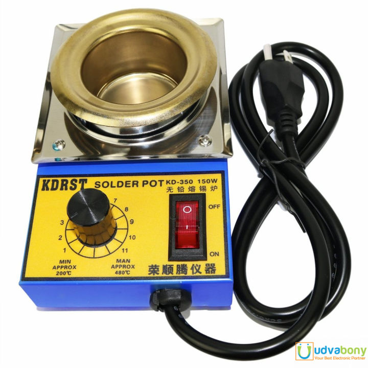 Solder Pot AC 220V 150W Soldering Desoldering Bath Titanium Plate ...