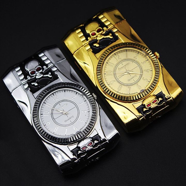 Watch Torch Turbo Lighter Luxurious classic silver Gold Gas Lighter ...
